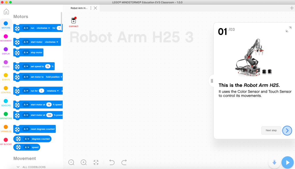 【LEGO EV3】EV3 Classroomで「Robot Arm H25」を作ってみた！！ - hecaton's